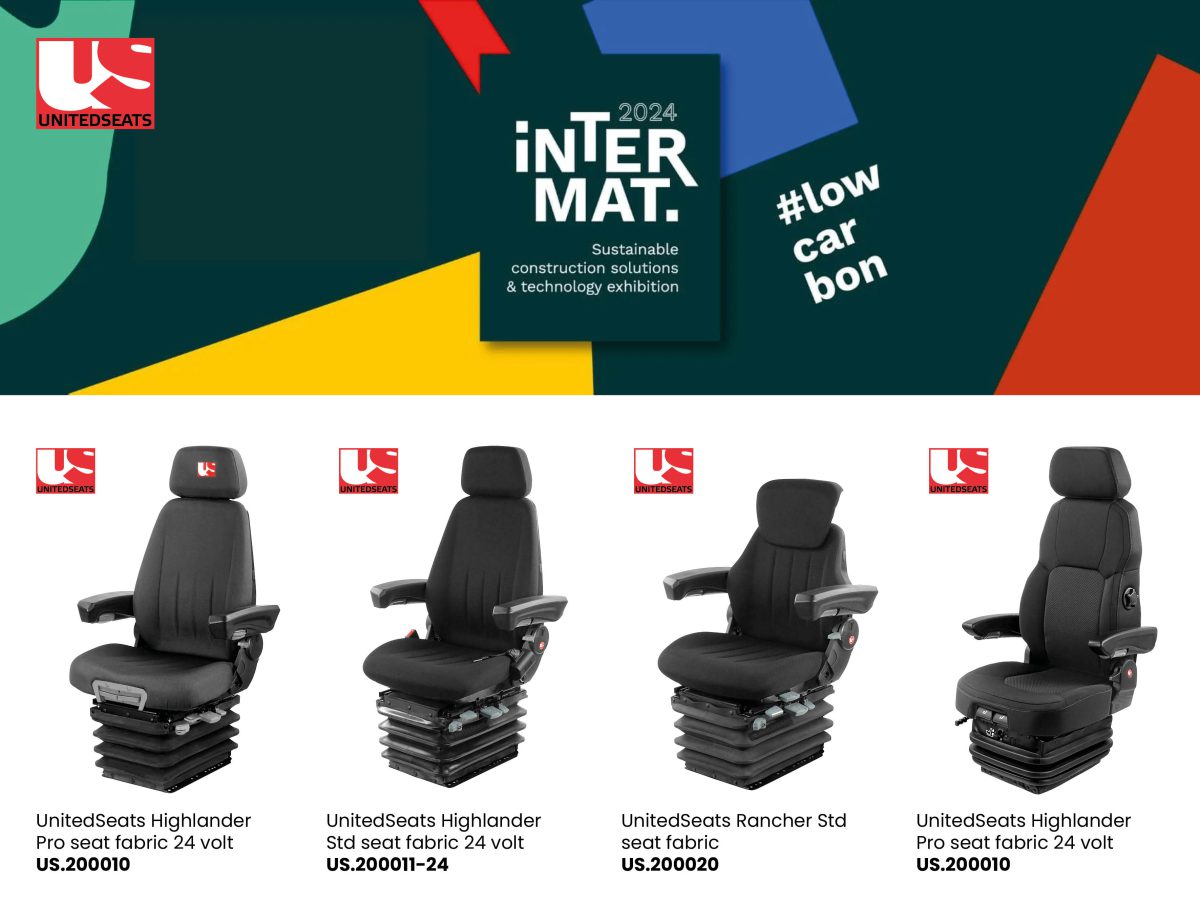 UnitedSeats presents construction machine seats at INTERMAT 2024 ...